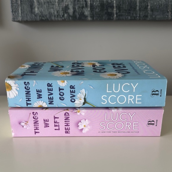 Other | Lucy Score Book Set Blue And Pink Covers | Poshmark